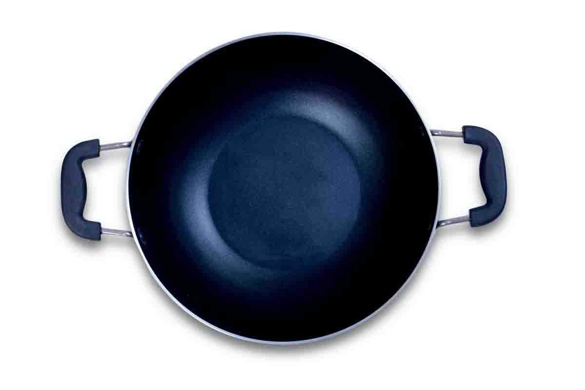 Non-Stick Cookware Cooking with glass lid Multipurpose Use for Home Kitchen Non Stick Frying Wok Flat Bottom