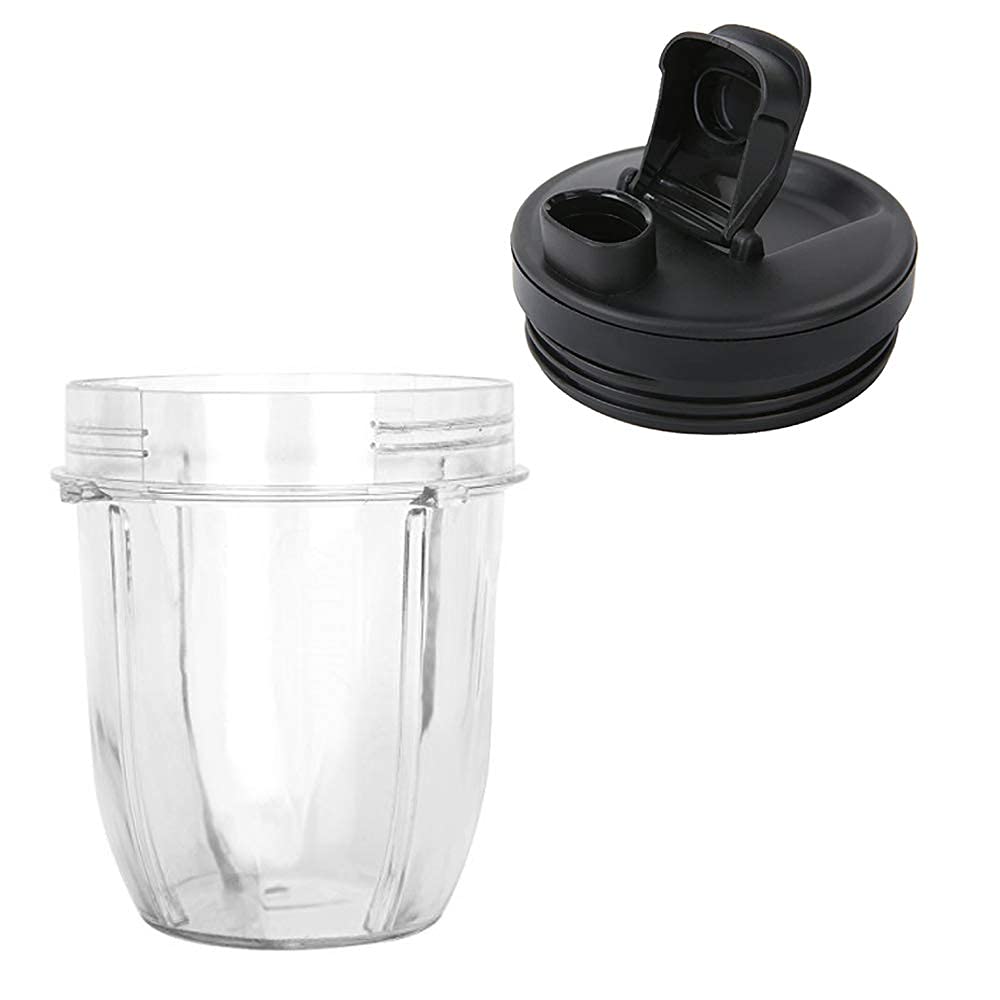 joystar 1 Packs Replacement 12OZ Cups With Spout Lids,(12oz) Cup Mug, FIT Nutri Ninja Pro and Nutri Ninja Auto IQ Series BlendersCO351B, SS100, SS101, SS101C, SS101TGT, SS300, SS300C, SS351 (1, 12)