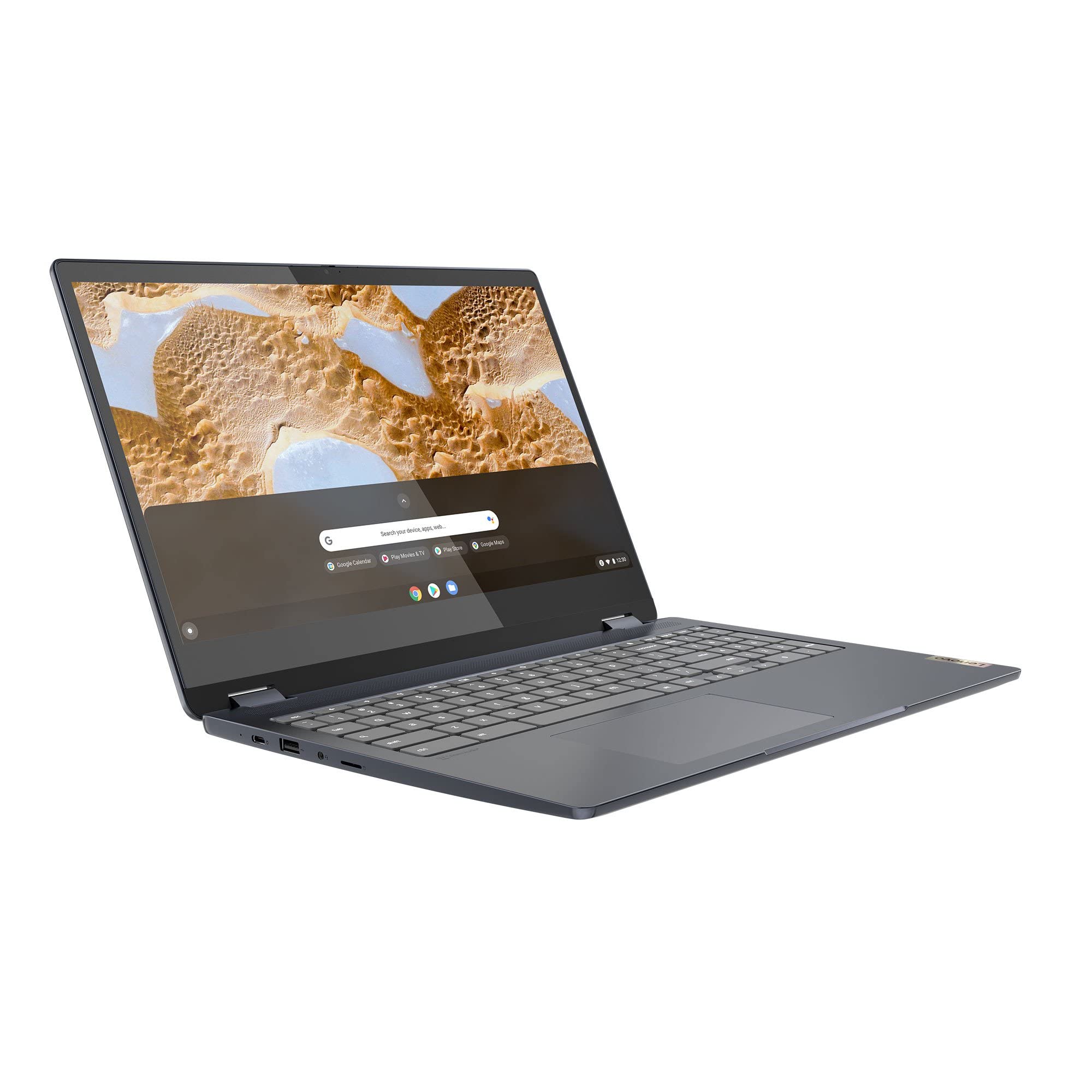 Lenovo Chromebook Flex 3 15.6in Touch Full HD 2-in-1 Convertible Laptop in Abyss Blue Intel Quad Core Processor up to 3.3Ghz 128GB eMMC 8GB DDR4 WiFi BT Webcam HDMI (Flex3-Renewed)