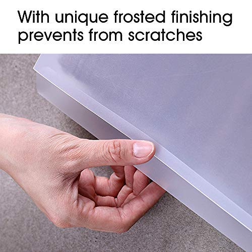 MEIC Translucent Folding Board Closet Organizer Durable Plastic Laundry folders for T-Shirt/Shirt/Skirt (20-Pcs)