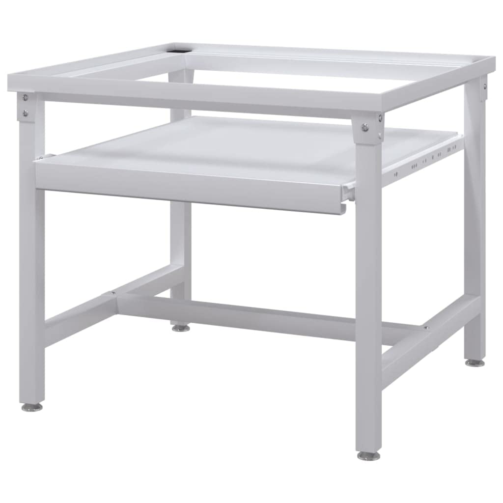 loibinfen Single Washing Machine Pedestal Base with Pull-Out Shlef Stand Stacking Kit,Dryers, Refrigerators, Furniture Base Stand,Mini Fridge Raiser Easily Move,23.6"x22.2"x21.1"