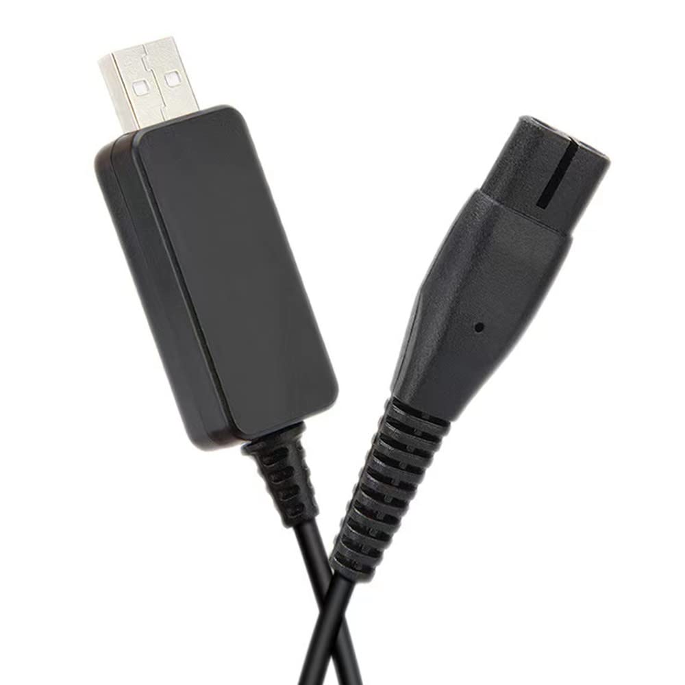 TechnologyMatter USB Charger Cable Compatible with Philips Norelco OneBlade QP2520, QP2520/90, QP2520/72, QP2520/70, A00390 Trimmer Shaver