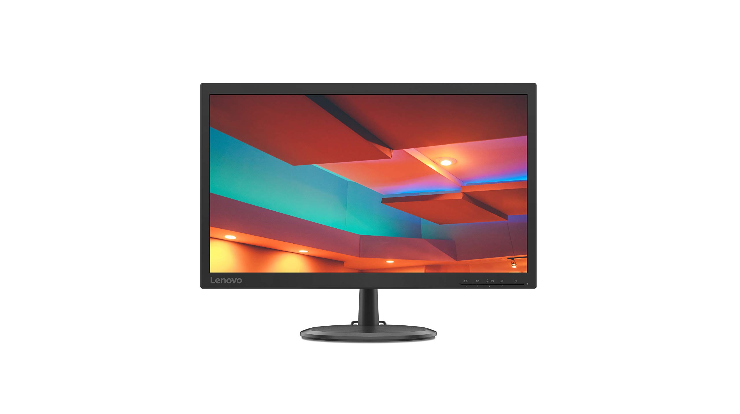 Lenovo D22-20 21.5-inch FHD (1920 x 1080) LED Backlit LCD Monitor, 16:9 Widescreen, 75Hz, 5ms, HDMI, VGA, VESA Mount, 66ADKCC1US, Raven Black