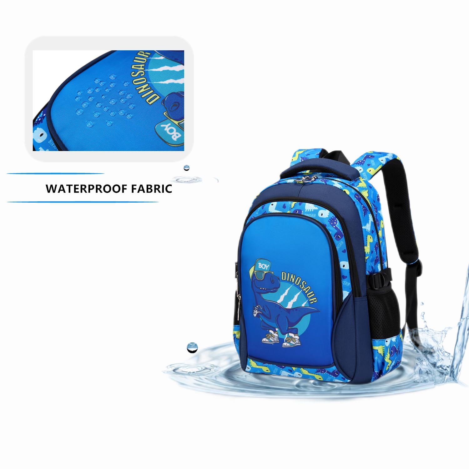 Lmwzh Backpack For Boys Kindergarten Preschool Elementary School Bags Kids Bookbag Waterproof Durable Blue(2023 Model)