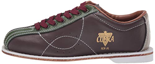 Ladies TCR3L Cobra Rental Bowling Shoes LacesBrown/Green 12