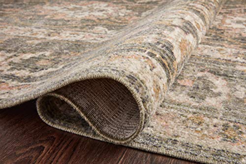 Loloi Chris Loves Julia x Rosemarie Collection ROE-01 Area Rug 7'-10" x 10' Sage/Blush Rectangular