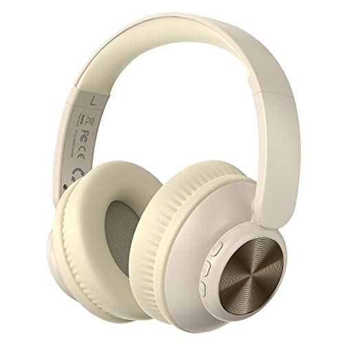 V8 Bluetooth Headphones, 80 Hours Playtime Wireless Headphones with Deep Bass,Lightweight Foldable Headphones Built-in Mic,HiFi Stereo Sound for Travel Work Laptop PC Cellphone
