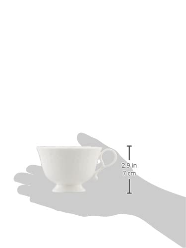 Narumi 9968-2406P Cup Saucer, Silky White, 6.8 fl oz (200 cc), Tea and Coffee Cup, Microwave Safe, Dishwasher Safe