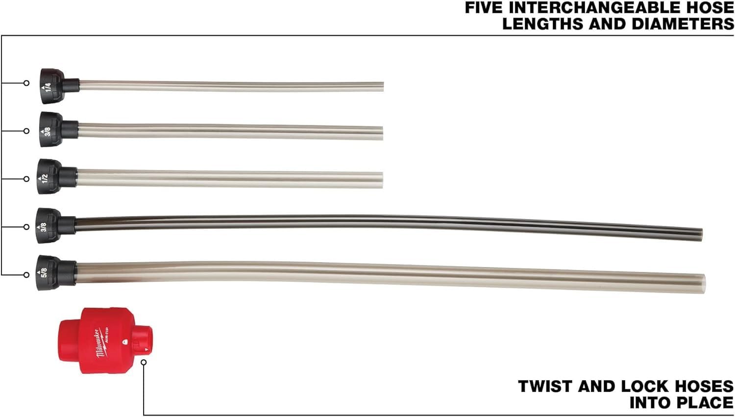 Milwaukee 49-90-2037 AIR-TIP Long Reach Flexible Micro Hose Set