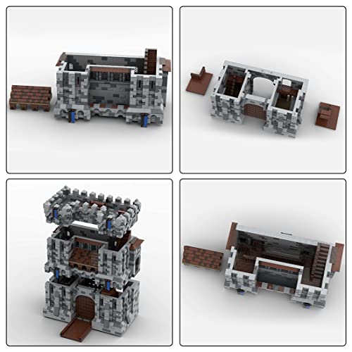 Ottima Medieval Castle Large Model, MOC-131299 Street View Modular Architectural Building Bricks Compatible with Lego Architecture - 112644Pcs