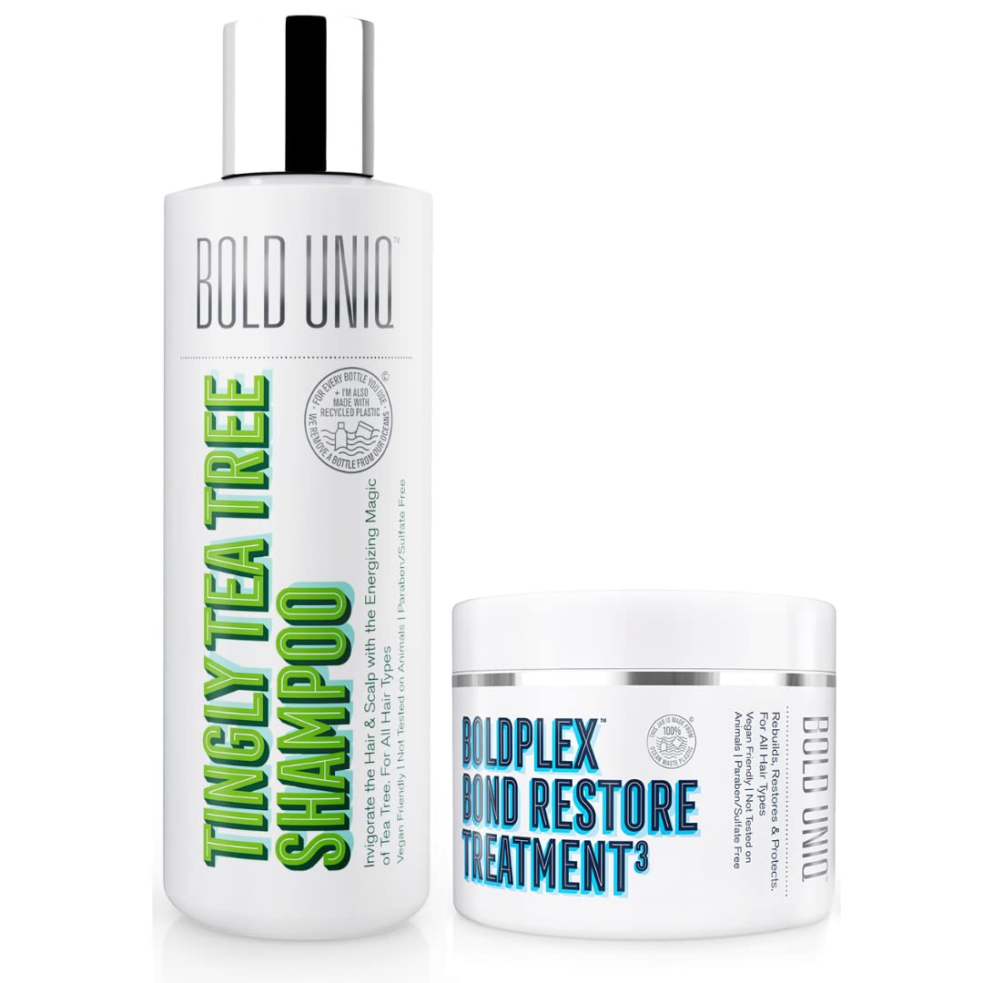 Tea Tree Shampoo & BoldPlex 3 Bond Restore Treatment Bundle
