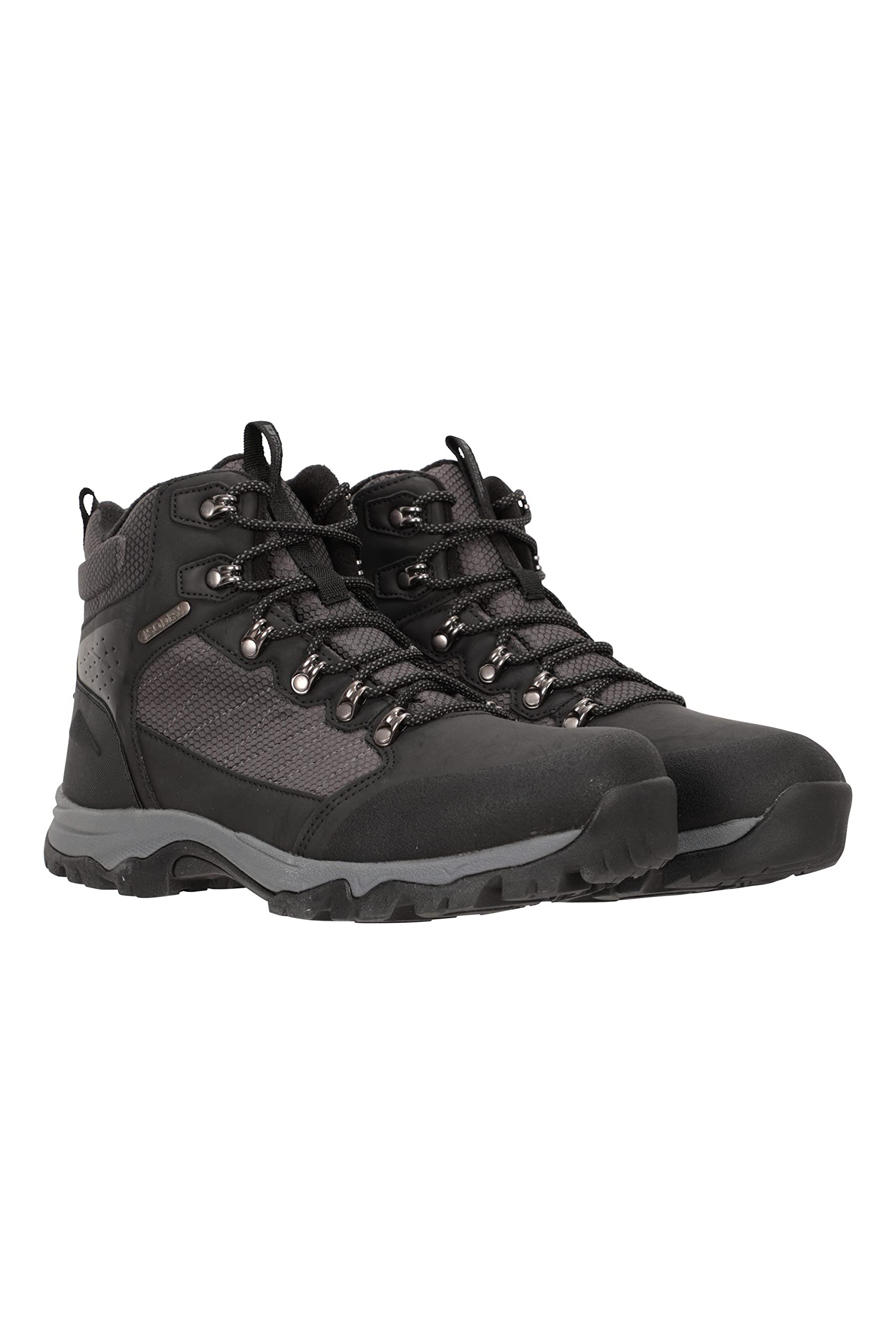 Mountain Warehouse Iceberg Mens Waterproof Boots -Winter Hiking Shoes Jet Black 10 M US Men