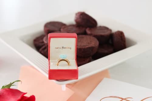 Nora Fleming Put a Ring on it (Ring Mini) A296 - Hand-Painted Ceramic Valentine's Day Décor - Spring Minis for The Home and Office