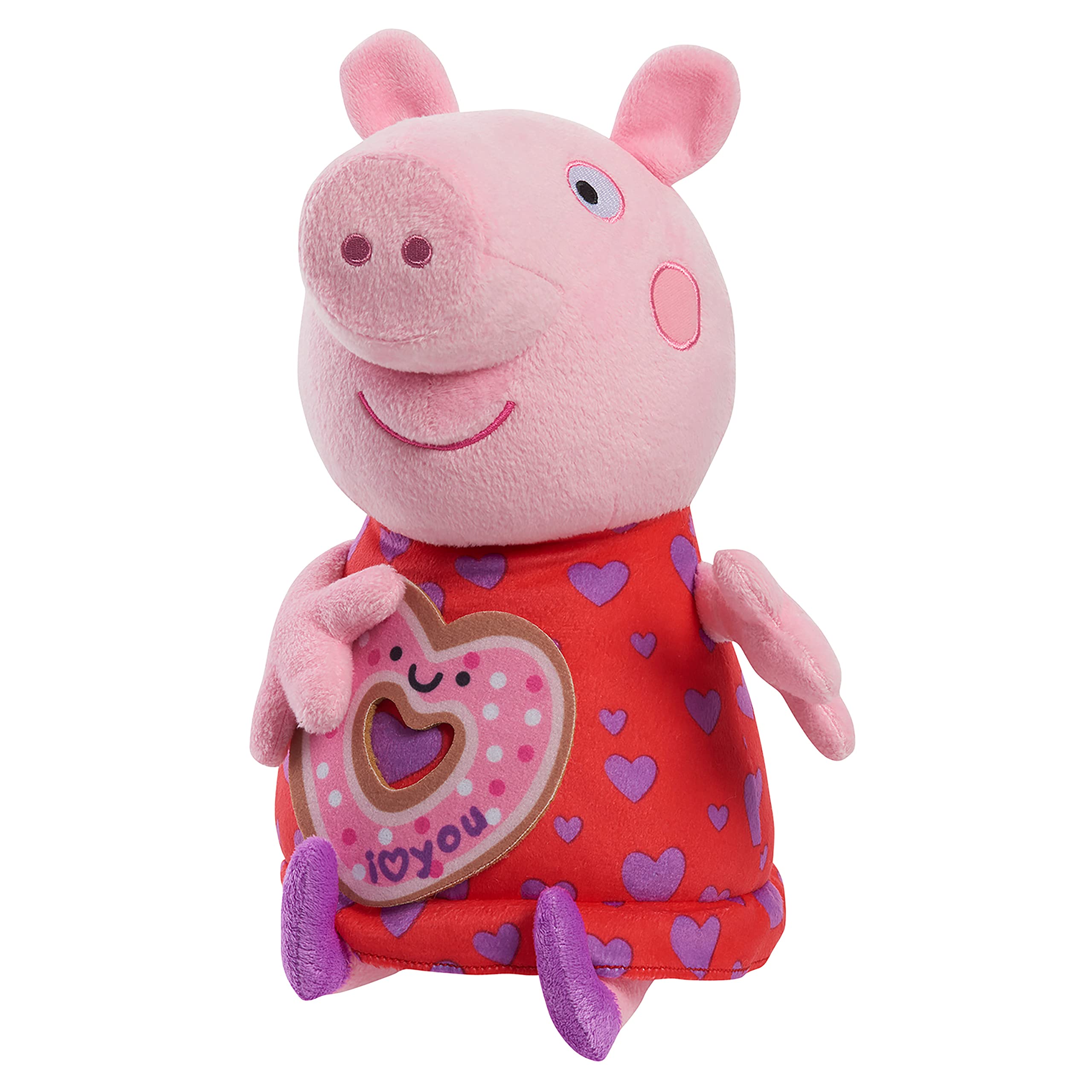 Peppa Pig Large Valentine’s Plush Stuffed Animal, Kids Toys for Ages 2 Up by Just Play