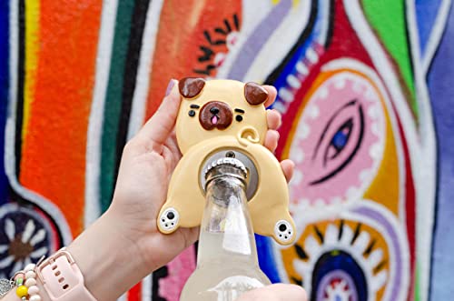 Pearhead Pug Bottle Opener, Bar Dog Butt Bottle Opener, Whimsical Pet Themed Bottle Opener, Funny Pet Gift for Friends, Pug Bottle Opener