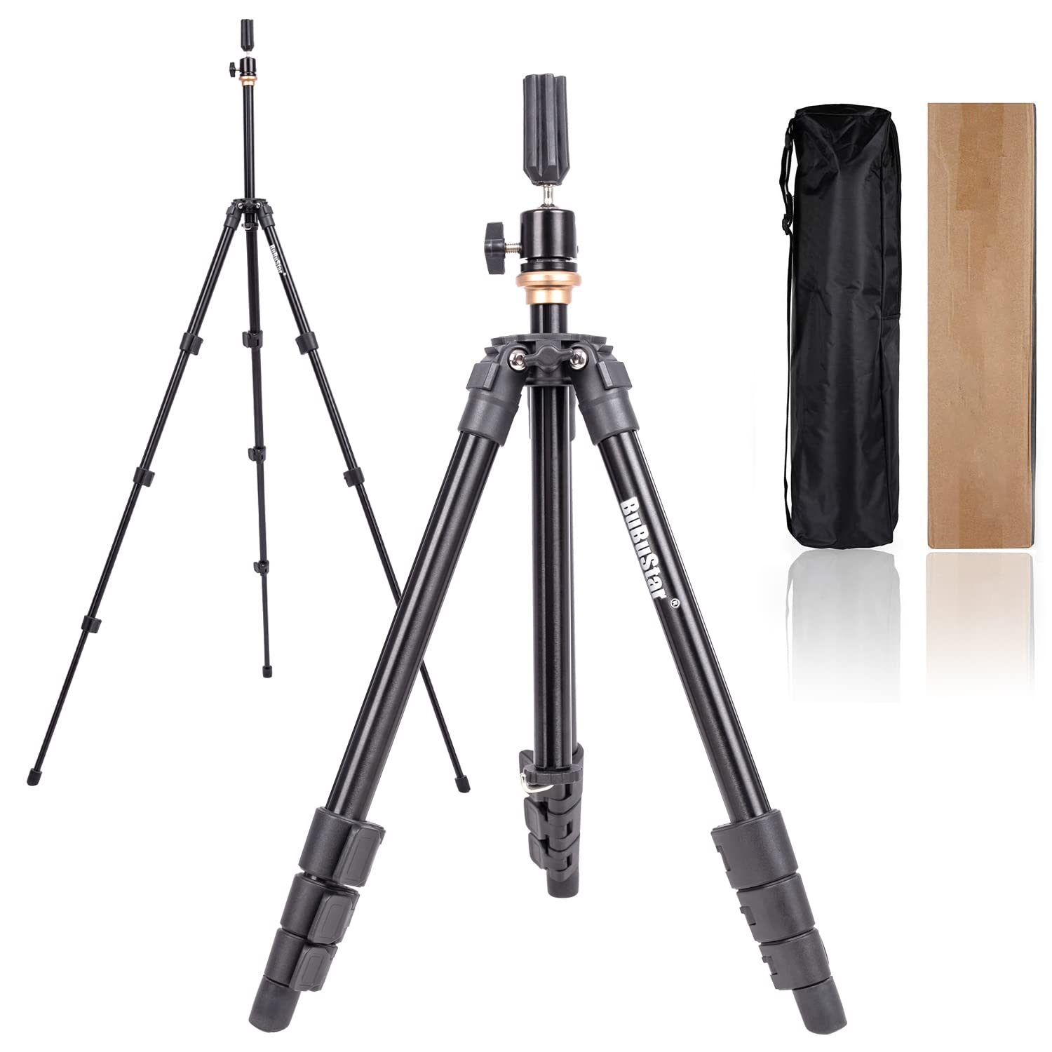 Multifunction Mannequin Tripod (Camera) Stand Aluminum Alloy Training Tripod Stand with Travel Bag for for Mirrorless, DSLR(50 inch, Black)