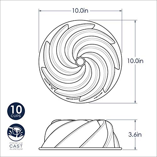 Nordic Ware Platinum Collection Heritage Bundt Pan