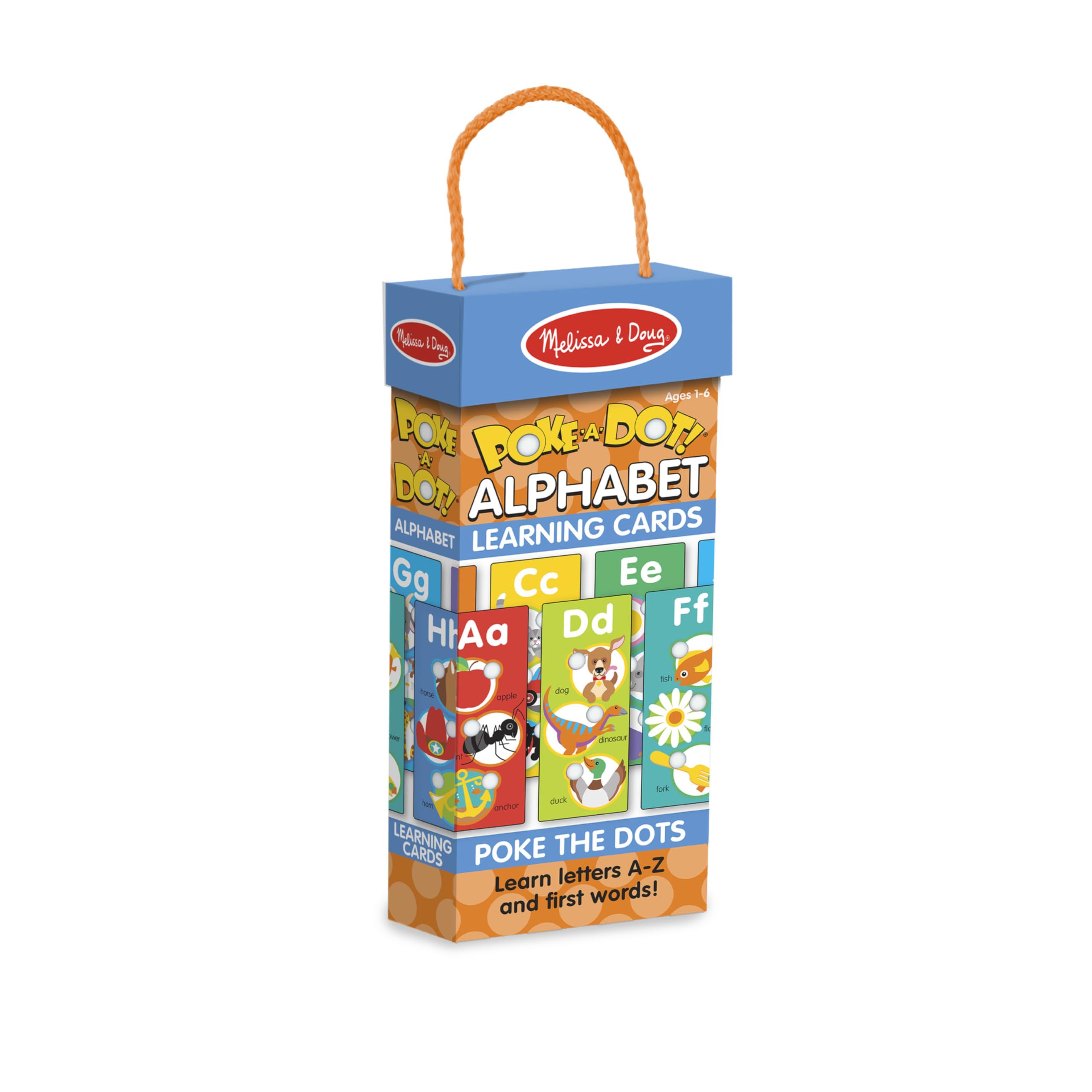 Melissa & Doug Poke-a-Dot Alphabet Learning Cards - Interactive Alphabet-Themed Learning Cards For Toddlers And Preschoolers