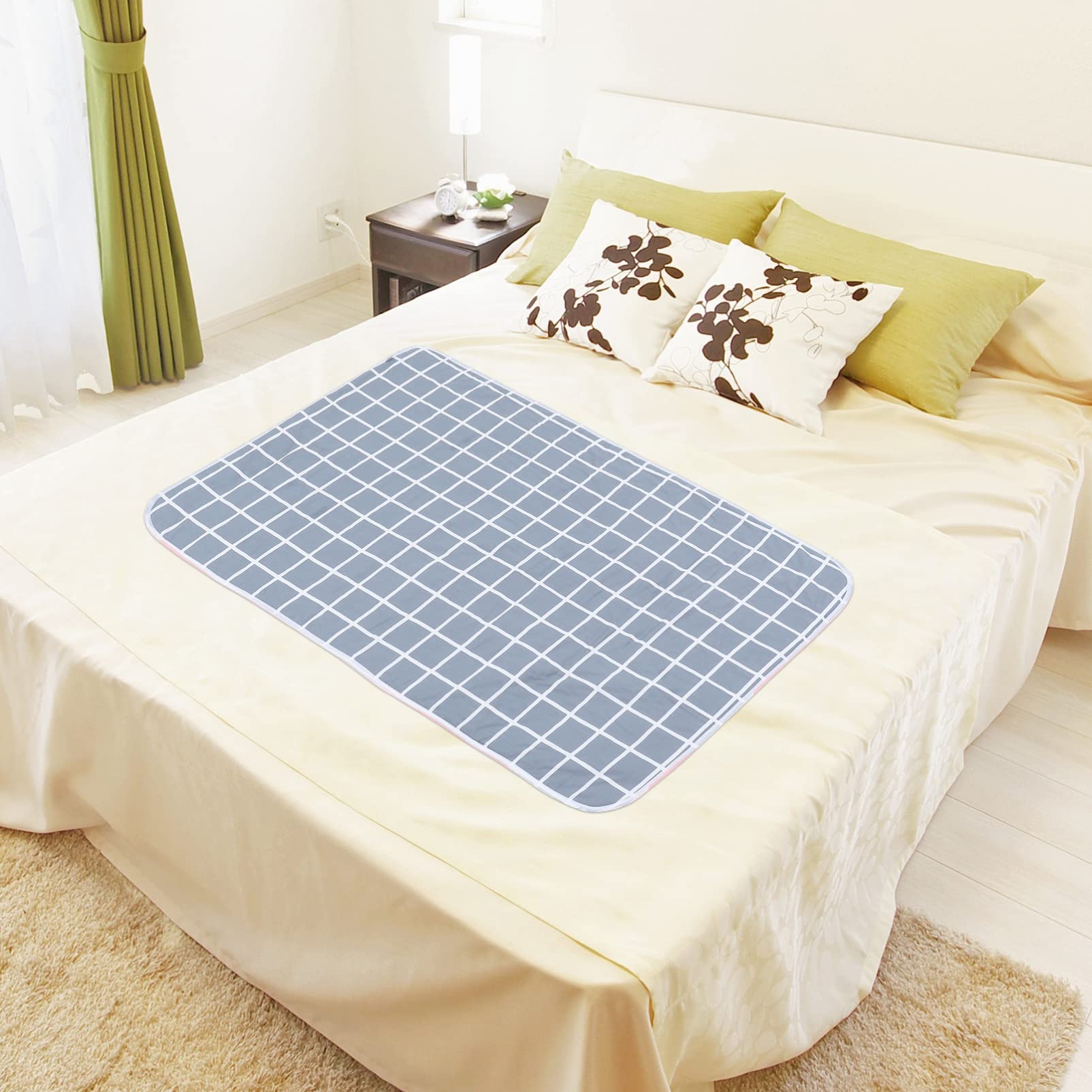 Reusable Bed Pads Incontinence Bed Pads Mattress Chair Covers for Bed Wetting Elderly Dogs Sheet Protector Grey Reusable Underpads