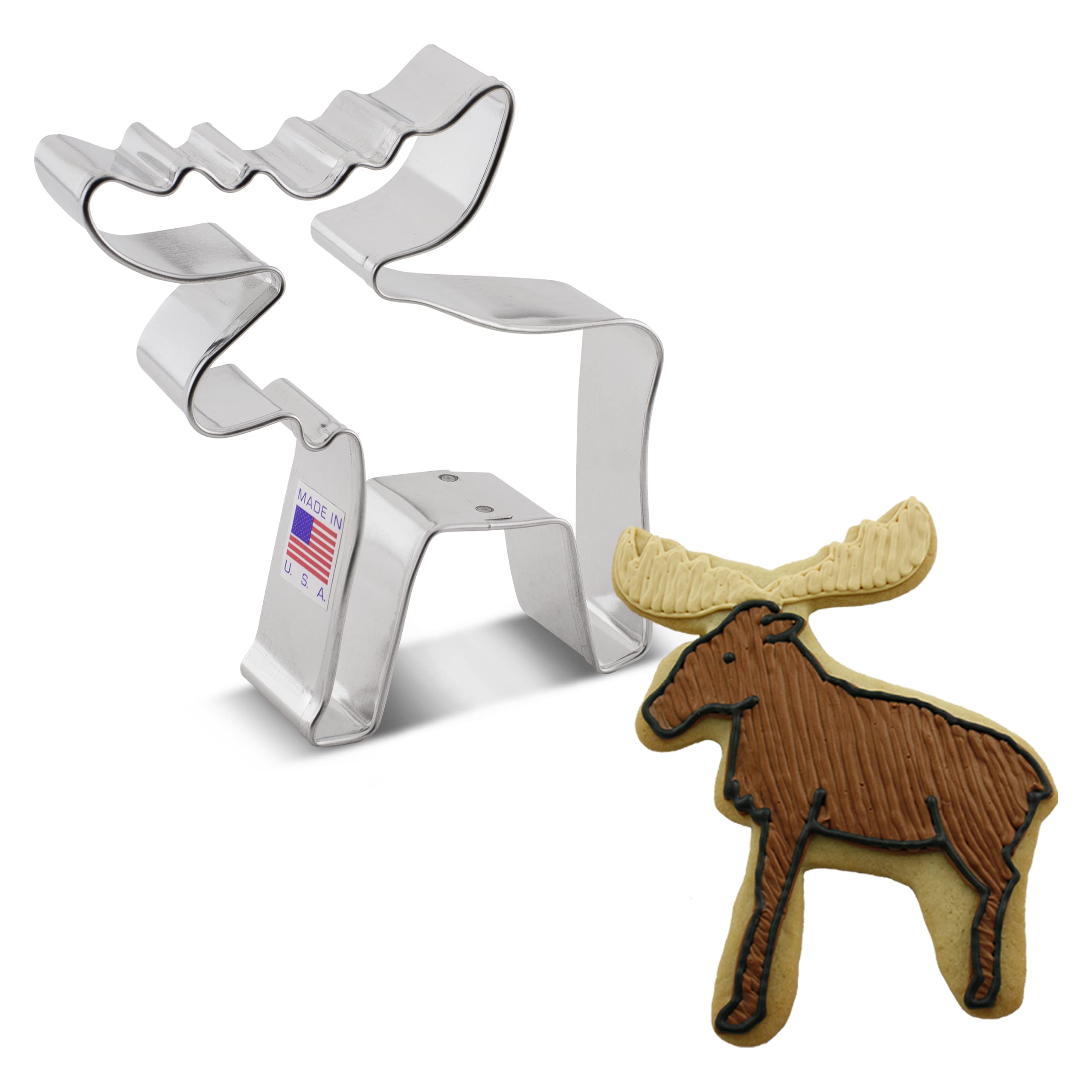 Moose Cookie Cutter 3.25" Made in USA by Ann Clark