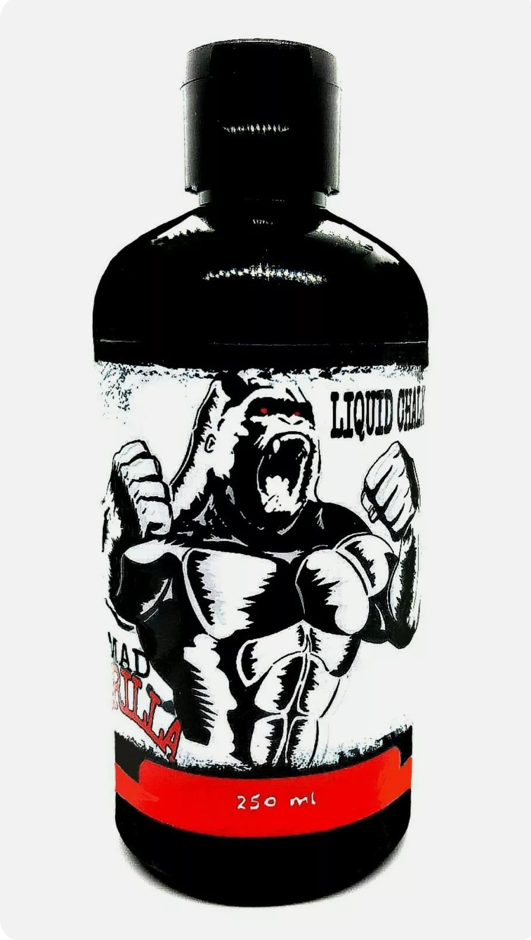 Mad Gorilla Liquid Chalk, Gym Chalk, Weight Lifting, Rock Climbing, Cross Training, Olympic Lifting, & Powerlifting, Gym Training Workout Chalk for Hands. Sanitizing Formula, white, 8.45 oz (250 ml)