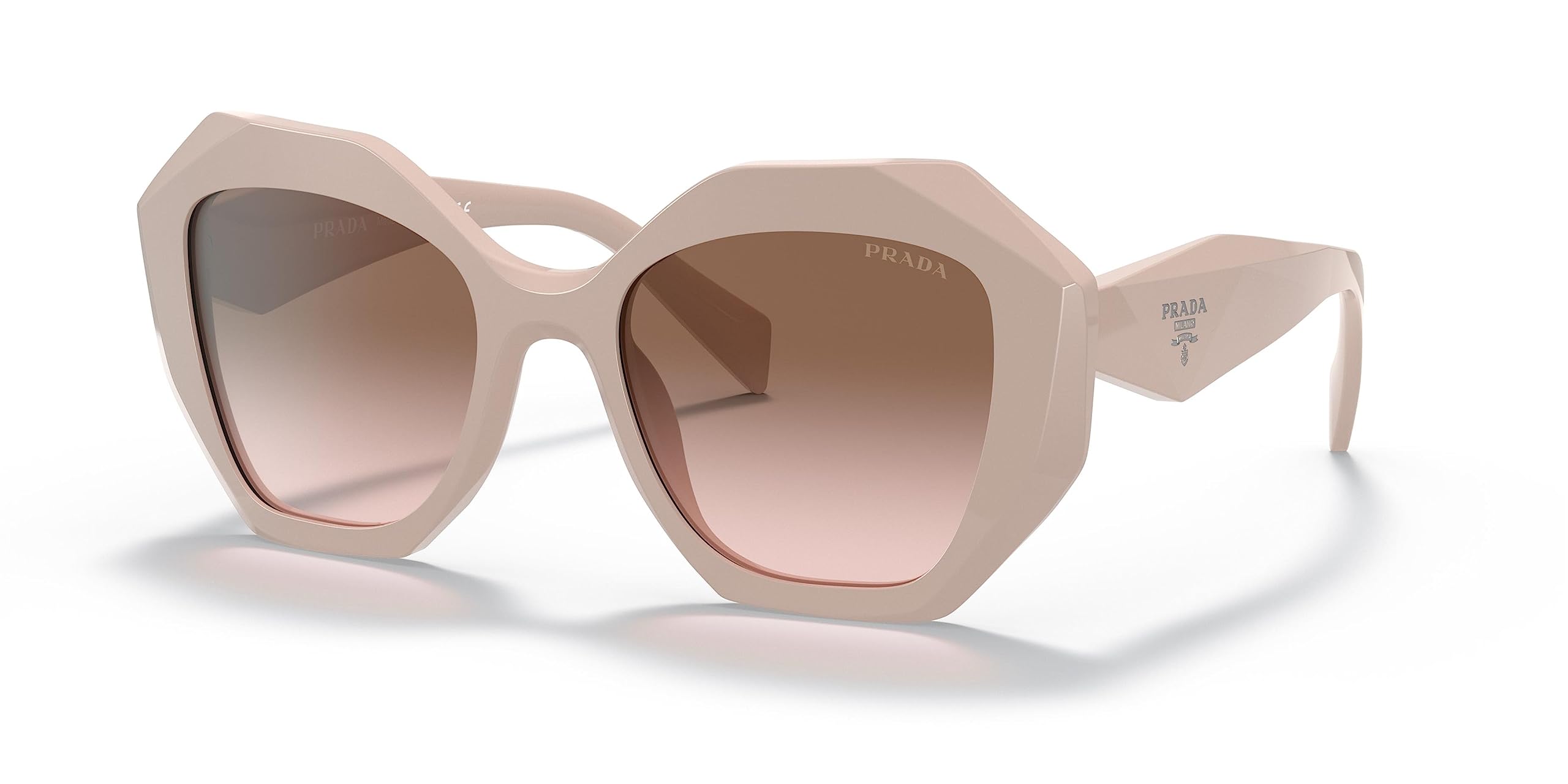Prada PR 16WS Women's Sunglasses Powder/Brown Gradient 53