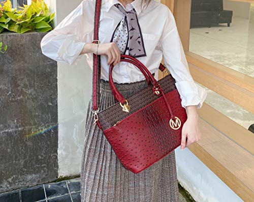 MKF Crossbody Shoulder Bag for Women β PU Leather Top Handle Pocketbook β Roomy Tote Satchel Handbag Purse M Charm Beige
