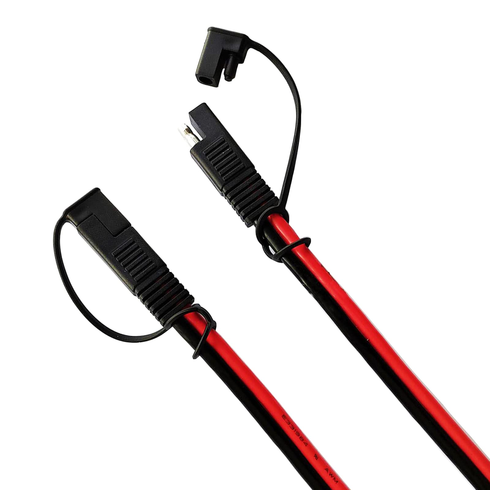 Magiktech 1.6/3.3/6.5/13/25/50 FT SAE to SAE Extension Cable 14AWG,SAE Adapter Cable,SAE Ports Wire for Solar Panel Battery Automotive RV Camp Trailer Tractor (13FT/4M)