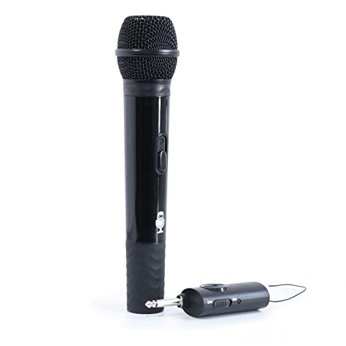 Singing Machine SMM107 Portable, Handheld, Wireless Karaoke Microphone, Black