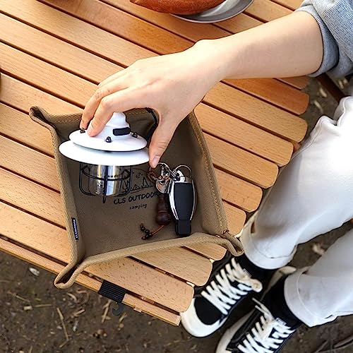 LONGSHENGDA 600D Oxford Cloth Storage Box Portable Camping Travel Hall Desktop Jewelry Sundries Makeup Lipstick Organizer Tray
