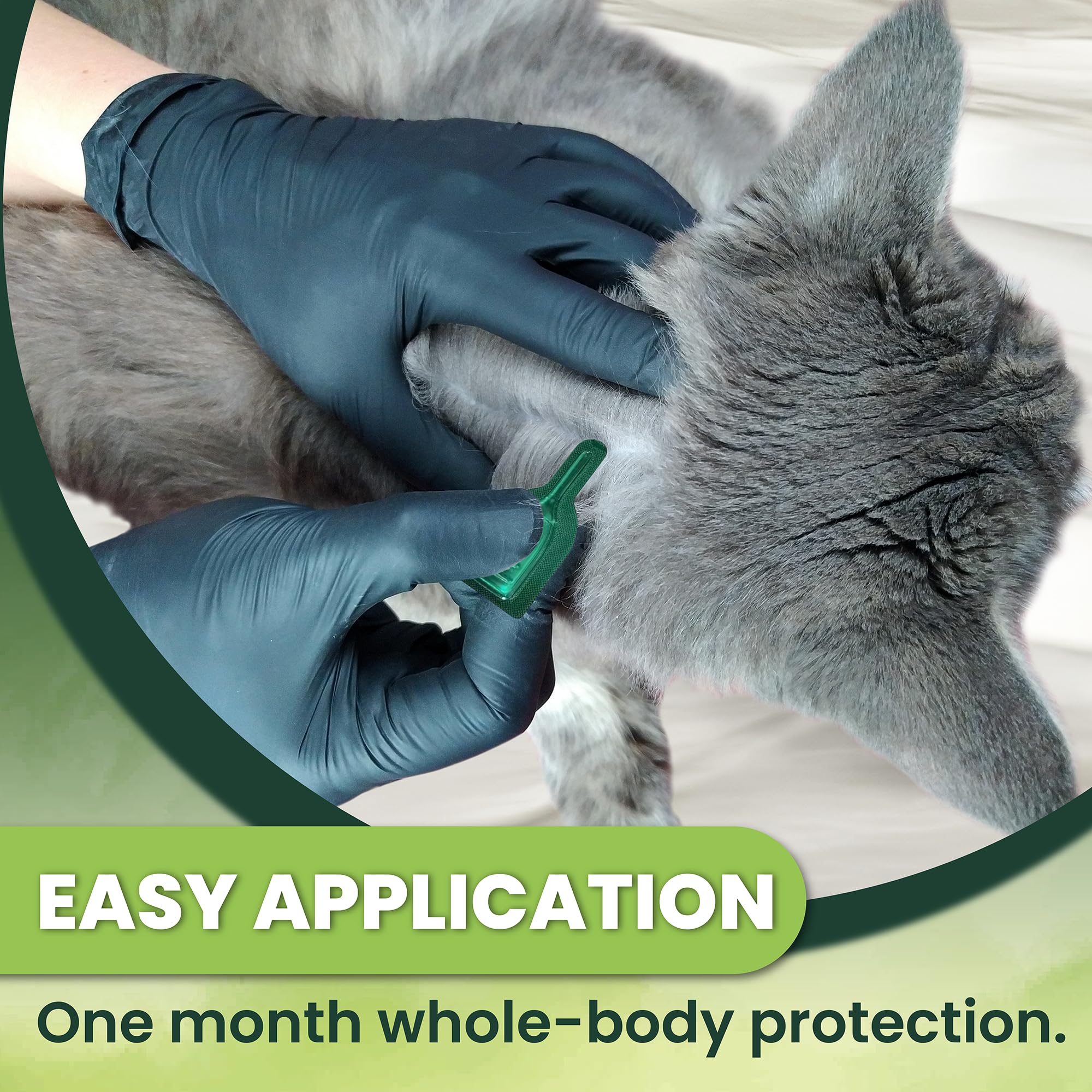 TRIOAK Cat Flea Treatment & Prevention, Flea Prevention for Cats, 6-Month Supply