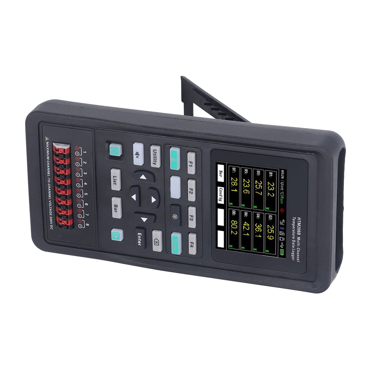 Temperature Measuring Device, multichannel Type C Temperature Tester, Electronic Test Communication US Plug