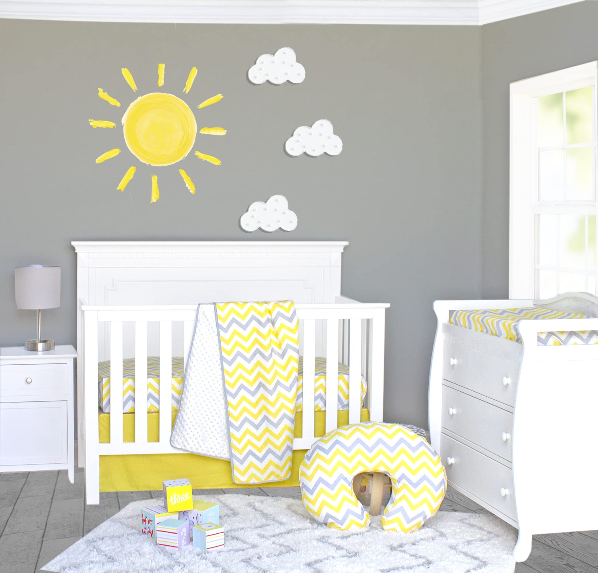 Sunshine 3 Piece Crib Bedding Set by Snuggle Bug