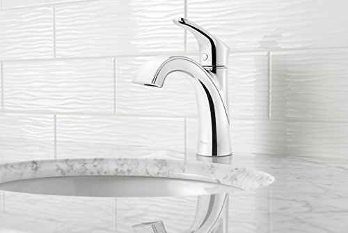 Pfister Weller Bathroom Sink Faucet, Single Handle, Single Hole or 3-Hole, Polished Chrome Finish, LG42WR0C