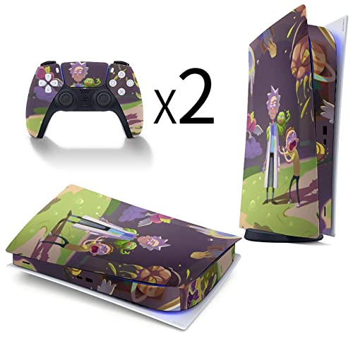 OUFGBCX Funny CartoonMen PS5 Controller Skin Vinyl Sticker Decal Cover for Playstation 5 Console and Controllers,white-style,One size