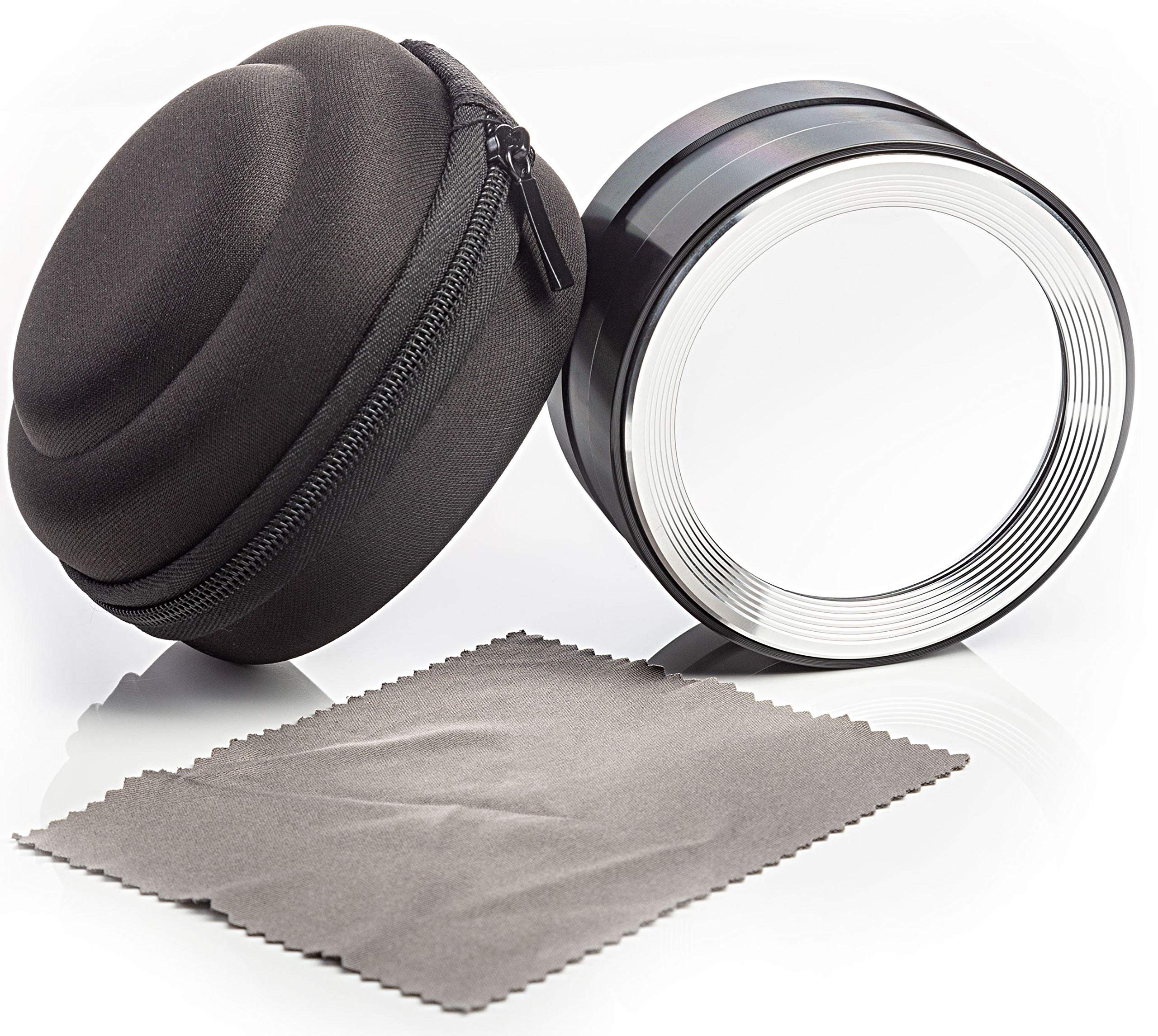 Magnifying Dome Lighted Desktop Magnifier with Bright LED for Reading Books, fine Print, Studying maps, Projects, Coins, Acts as Desk Paperweight, Great for Seniors