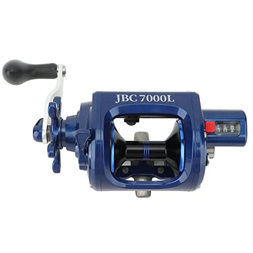 Vbestlife Baitcasting Fishing Reel, Round Baitcaster Reel Smooth Powerful Saltwater Inshore Surf Trolling Reel (JBC9000L)