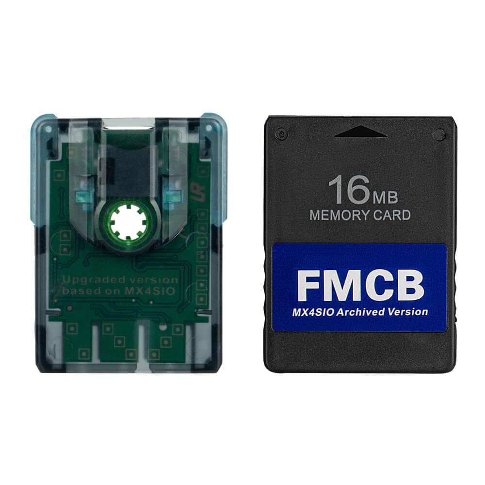 RGEEK MX4SIO Memory Card Adapter with 16MB PS2 FMCB Memory Card for All PS2 version