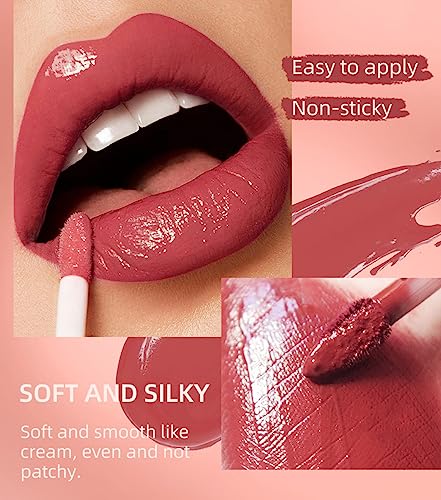 MAEPEOR All In One Lip Kit 3 In 1 Smooth Lipliner Lipgloss and Lipstick Set with Matte Velvet Liquid Lipstick Hydrating Moisturizing Lip Gloss and Creamy Lip Liner (Kit 12, Black Magic)
