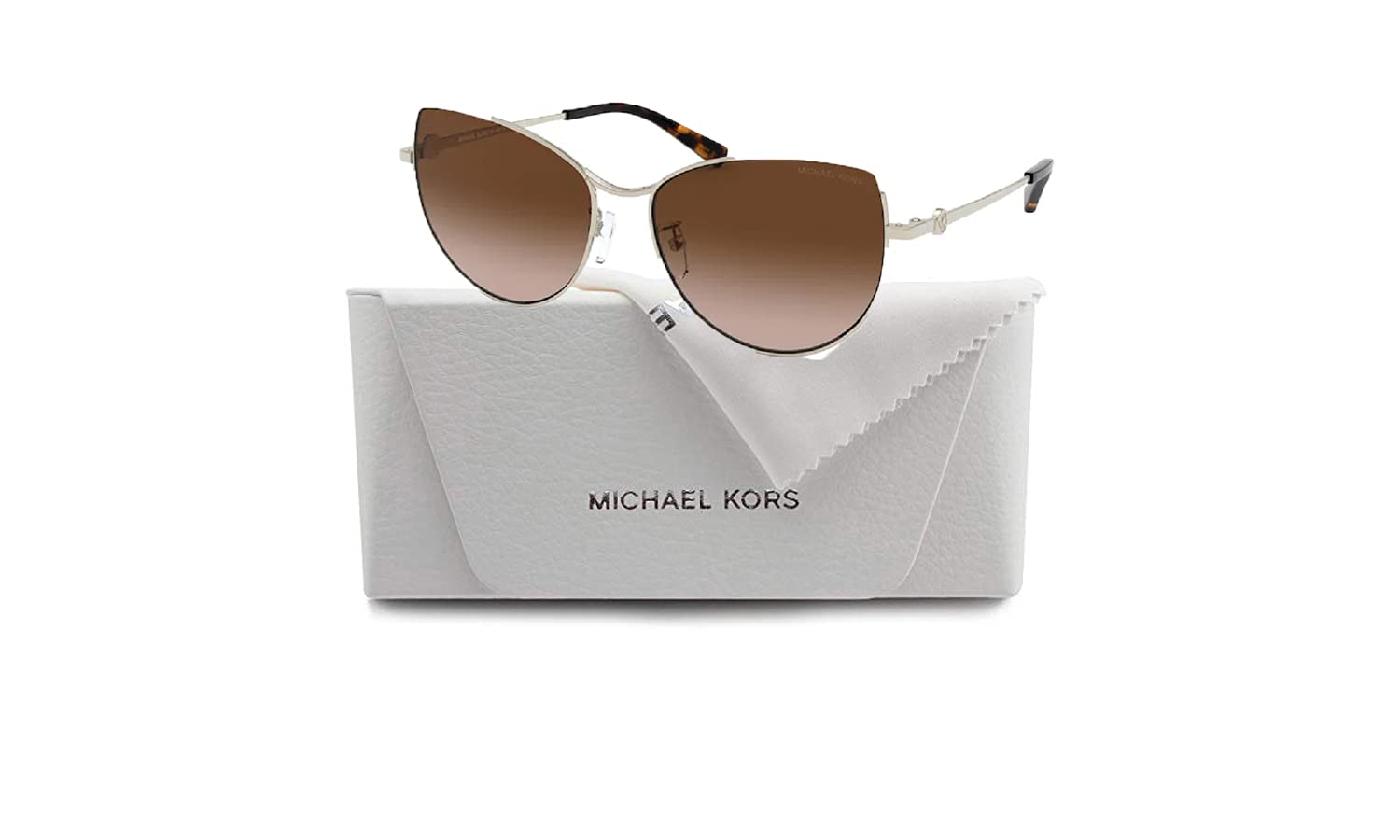 Michael Kors MK1062 1108M5 58MM Rose Gold/Rose Gold Polarized Cat Eye Sunglasses for Women+ BUNDLE With Designer iWear Eyewear Kit