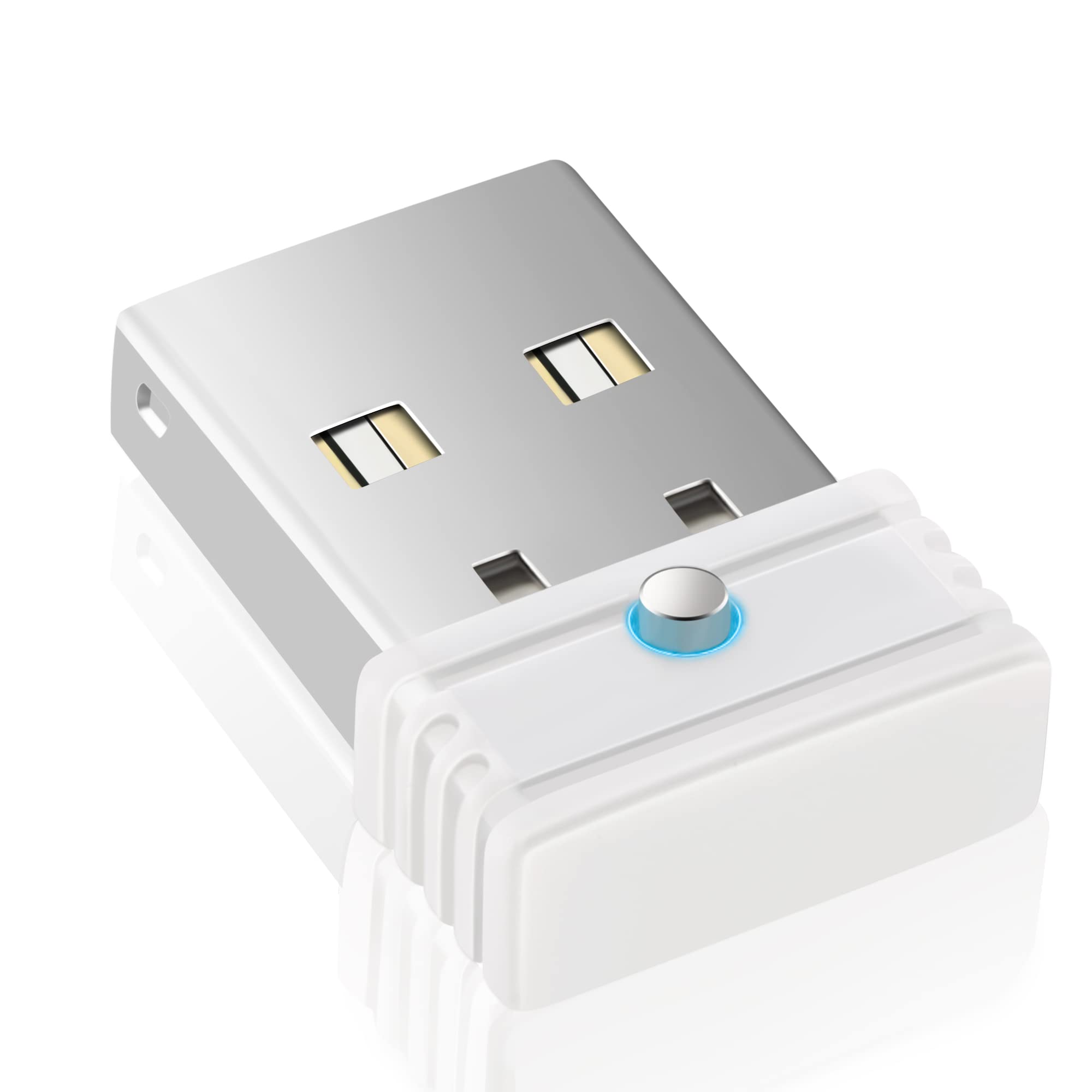 RorHety Mouse Jiggler Mouse Shaker with 3 Jiggle Modes Plug & Play,Mouse Mover Wiggler Undetectable USB Port,Simulate Mouse Movement, Prevent Computer Laptop Entering Sleep (White)