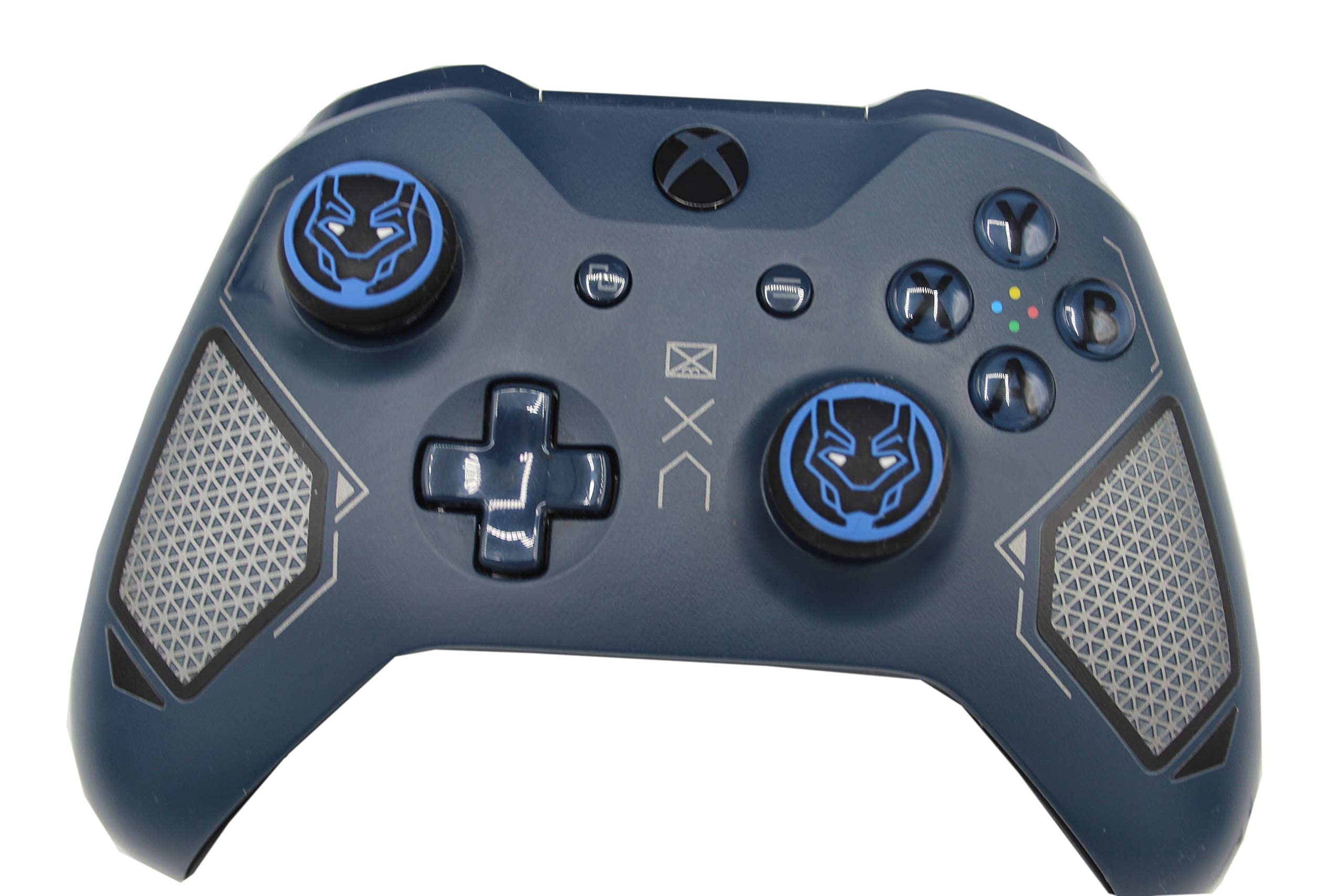 Marvel Black Panther Logo Controller Thumb Grip Silicone Caps for Playstation PS5 PS4 PS4 Pro Slim PS3 PS2 Xbox One Xbox 360 Series S X Nintendo Switch Pro Controller