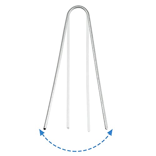 Landscape Staples 6 Inch Galvanized Garden Stakes 150 Pack,Garden Staples Heavy-Duty Sod Pins Anti-Rust Fence Stakes Securing Pegs for Barrier Fabric Irrigation Tubing Hose Weed