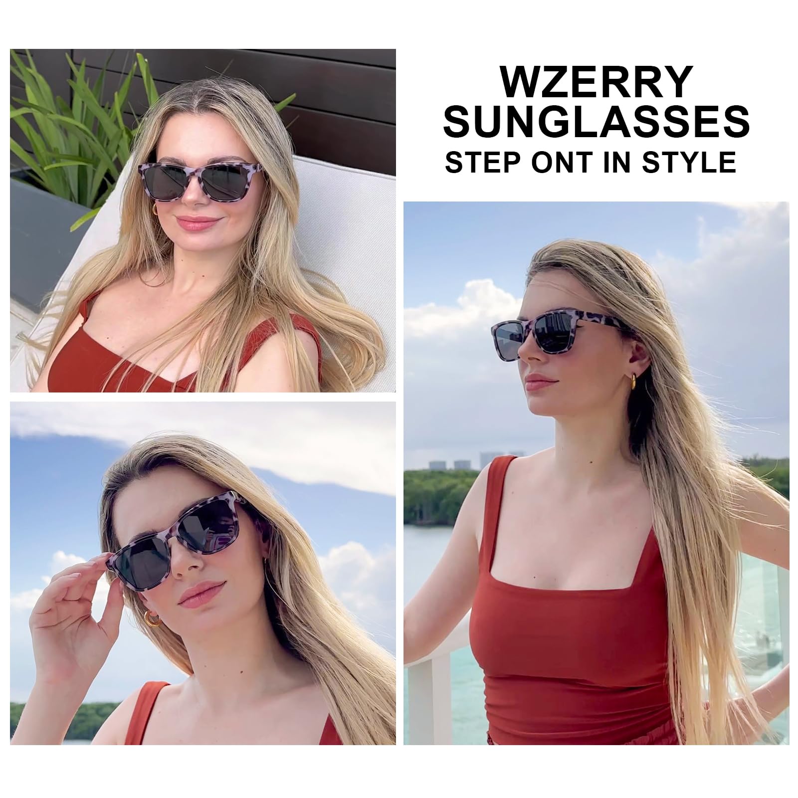 Polarized Sunglasses for Women Men Classic Retro Designer Style Fashion UV400 Protection