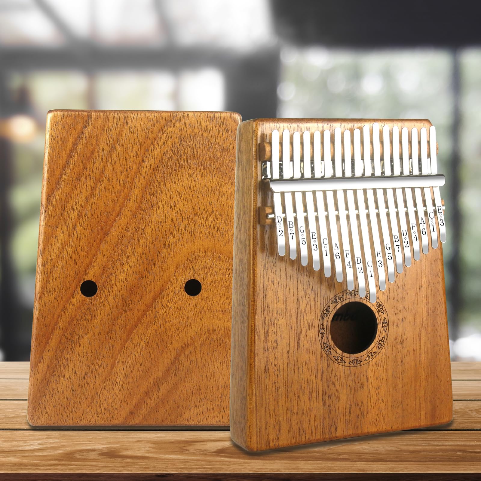 Kalimba 17 Keys Thumb Piano, Protable Finger Piano with EVA Waterproof Hard Protective Case, Gift for Kids Adult Beginners