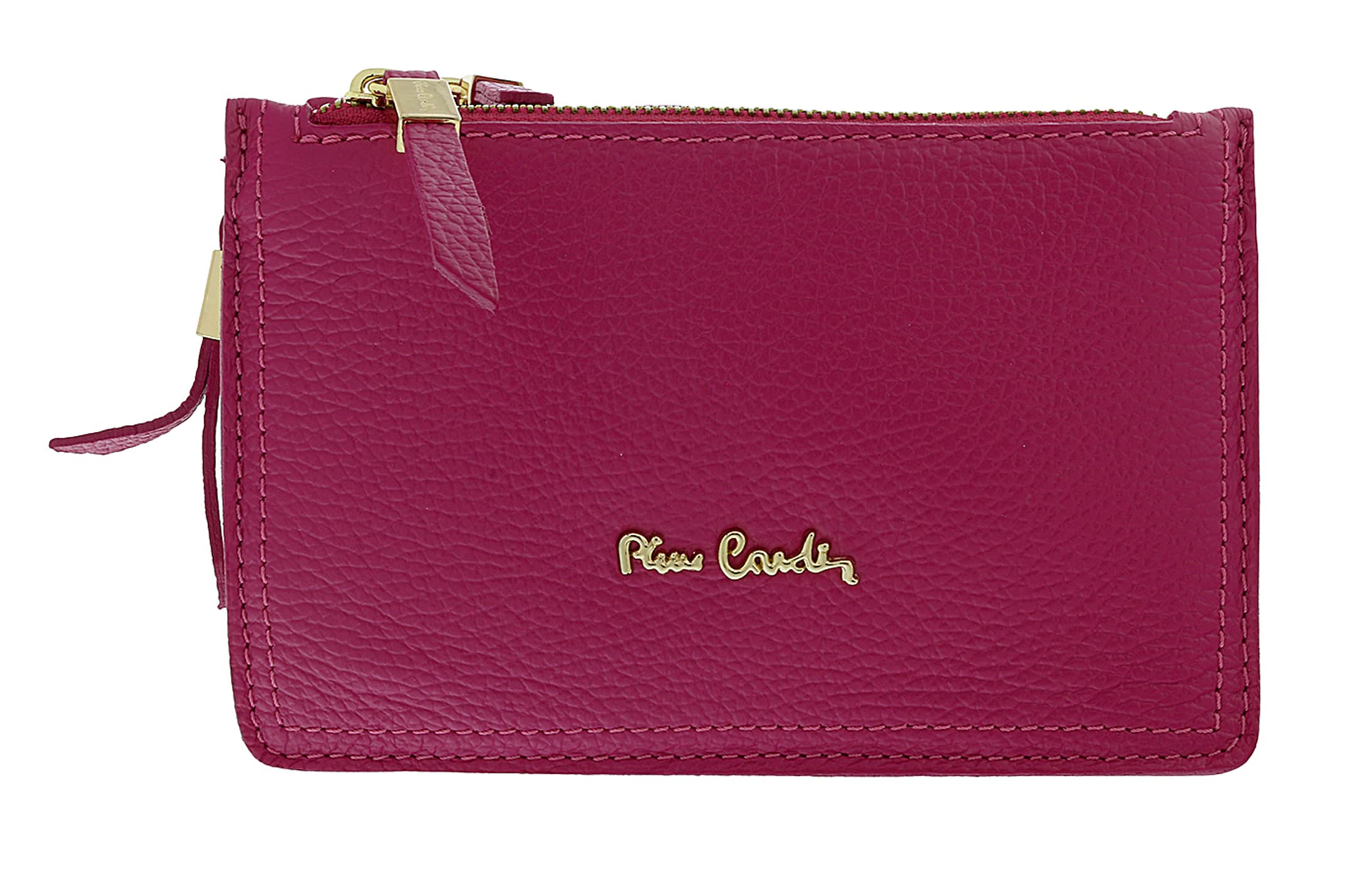 Pierre Cardin Fuschia Leather Small Structured Square Crossbody Bag for womens