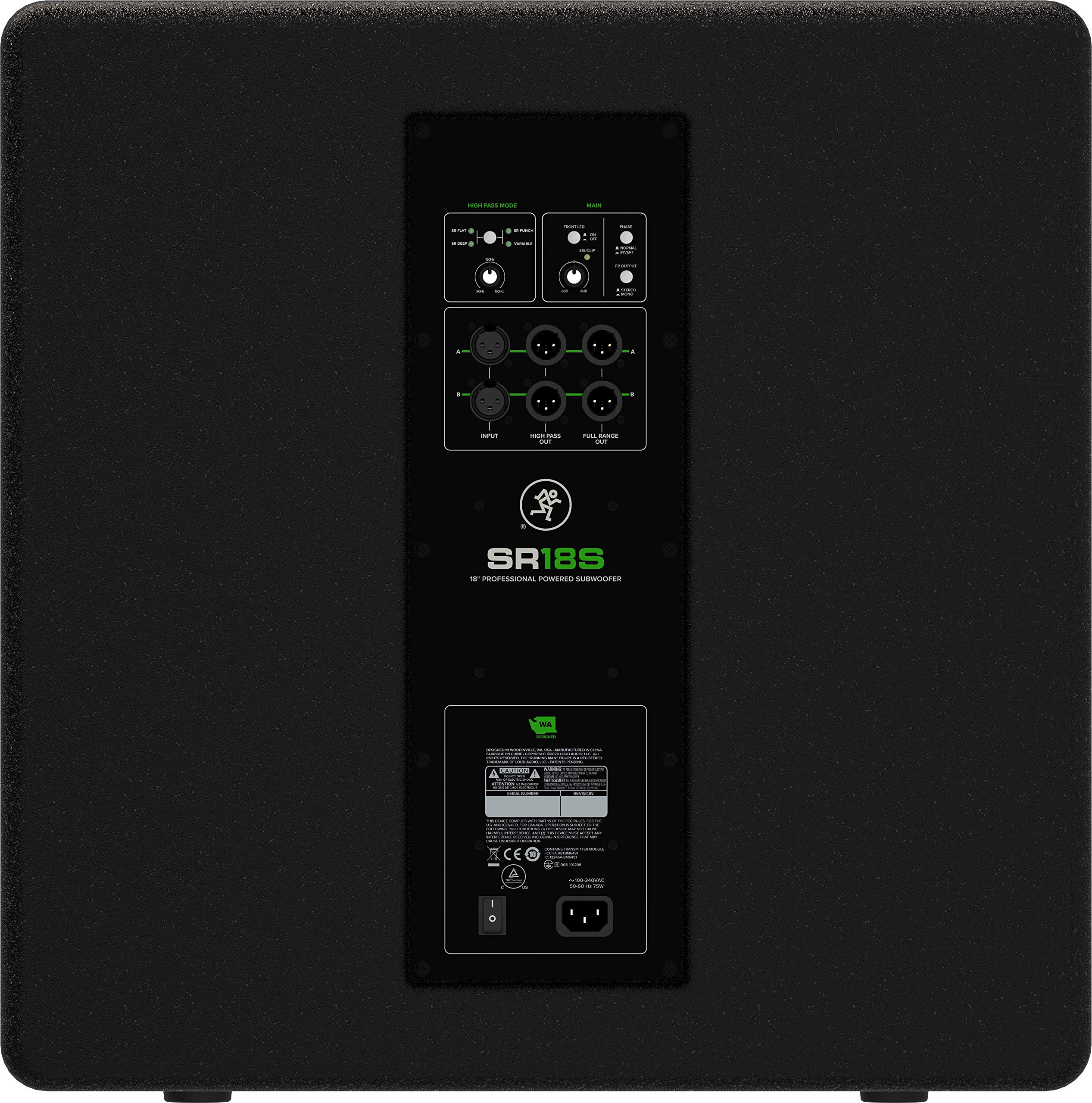 Mackie SR18S 18-inch 1600-watt Professional Powered Subwoofer