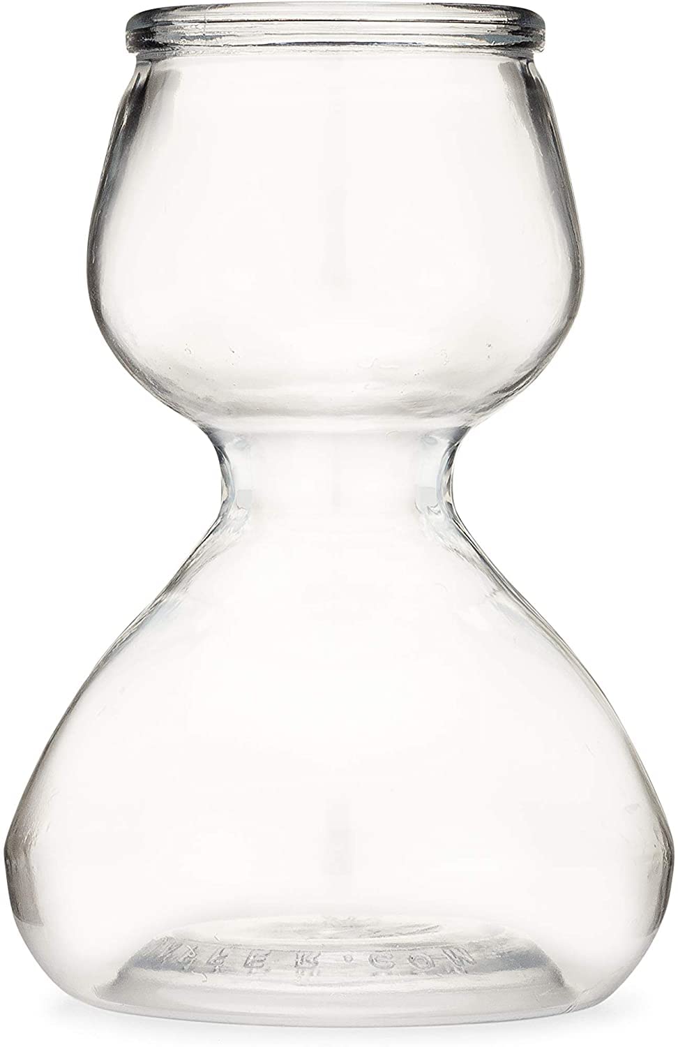 QUAFFER Double Bubble Layered Shot Glass Plus Recipe Card β Chaser Shot Glass Jigger for Smooth Tasty Shots β Fun Unique Split Shot Glasses Barware (1.25oz Top & 2.25oz Bottom, Set of 2)