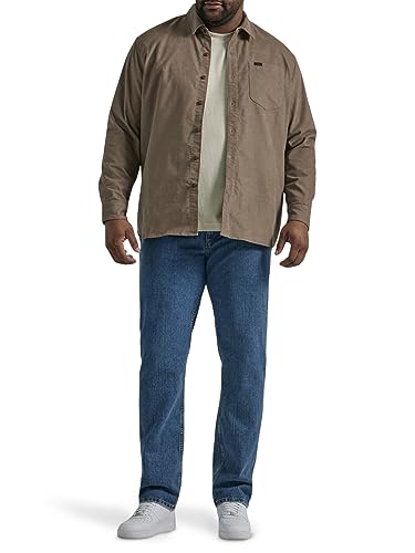 Lee Men's Big & Tall Legendary Regular Straight Jean, Pepper Stone, 44W x 29L