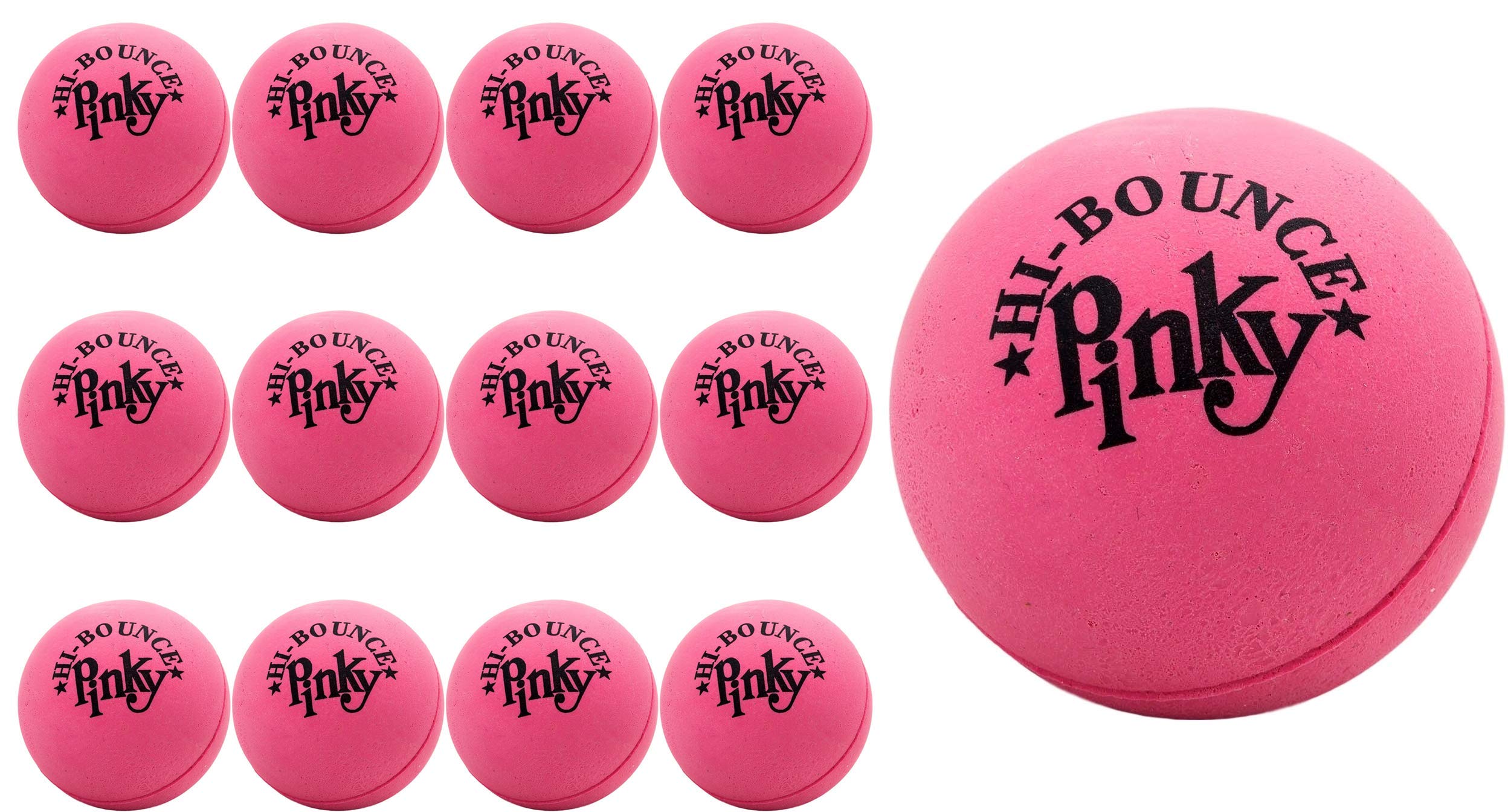JA-RU Super Bounce Pinky Ball (12 Bouncy Balls) Outdoor Games & Indoor Playground Kids Toys. Massage Therapy Stress Balls. Sports Party Favors & Carnival Prizes in Bulk. 976-12p